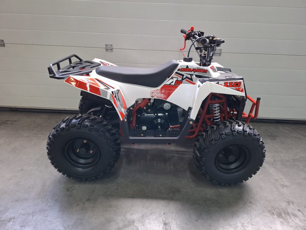 Apollo Commander 110cc 4-takt Quad ATV automaat Wit/Rood - DSL Motoren