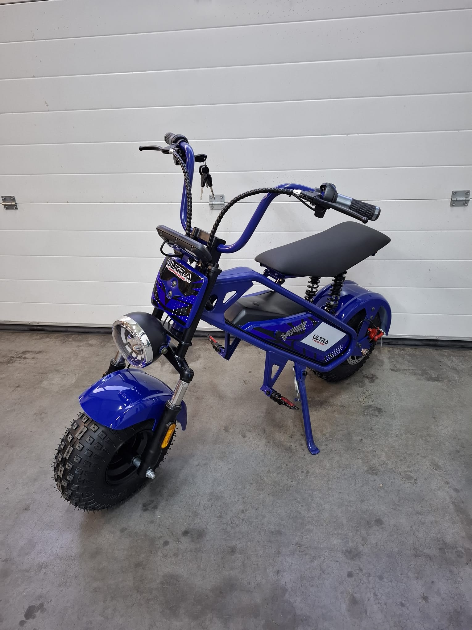 ULTRA Viper 48V E-scooter E-chopper Blauw - DSL Motoren